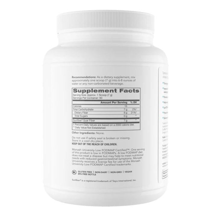 Tomorrow's Nutrition Sunfiber Partially Hydrolysed Guar Gum PHGG Bulk ...