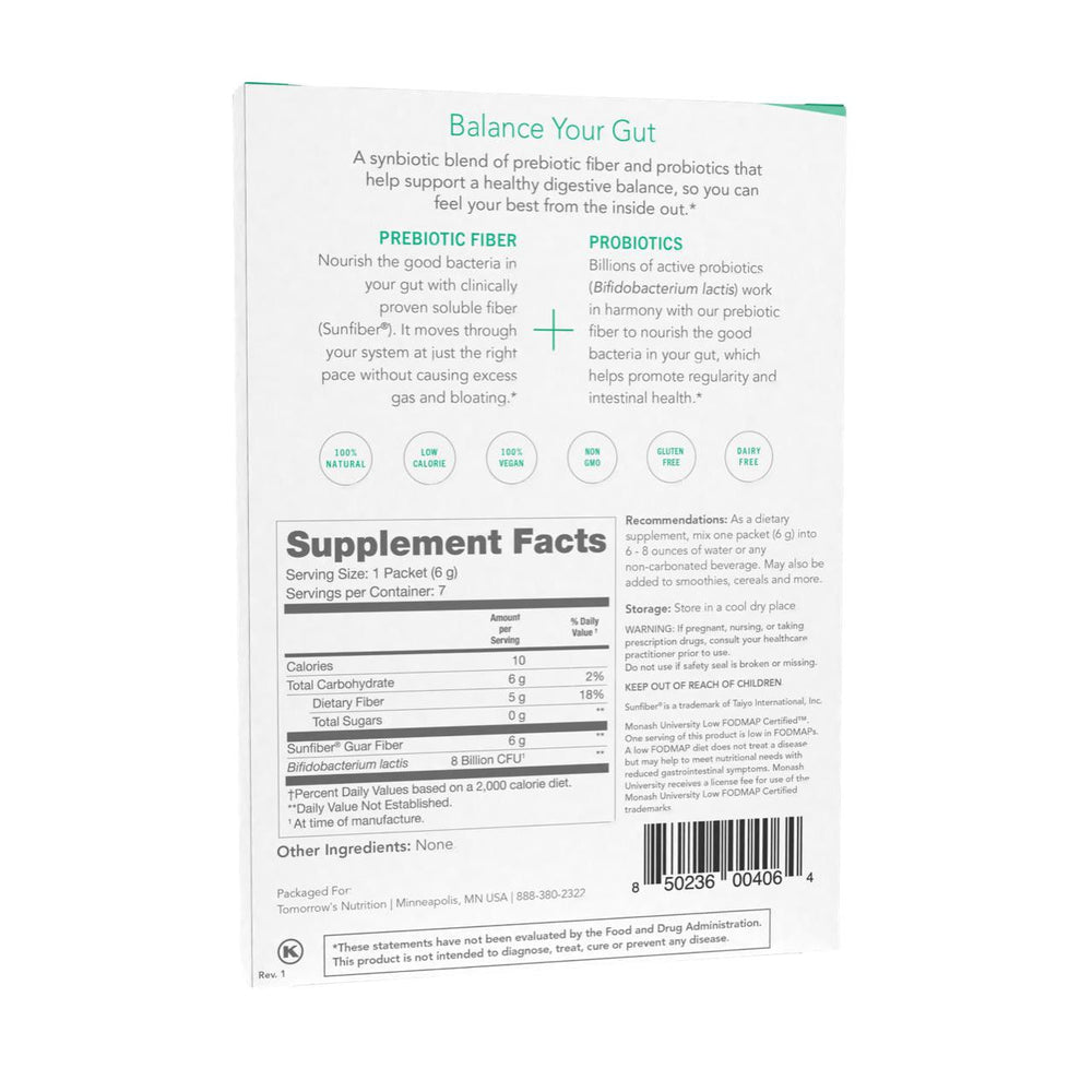 Tomorrow's Nutrition Sunfiber GI Partially Hydrolysed Guar Gum PHGG ...