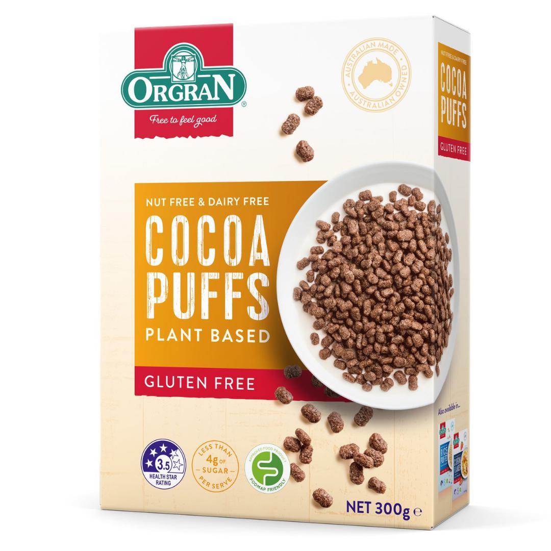Orgran Cocoa Puffs (300g) – Foods ﻿Online Australia | FodShop